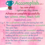 Accomplish - Achieve or Complete Successfully | Vocabulary FlashCards