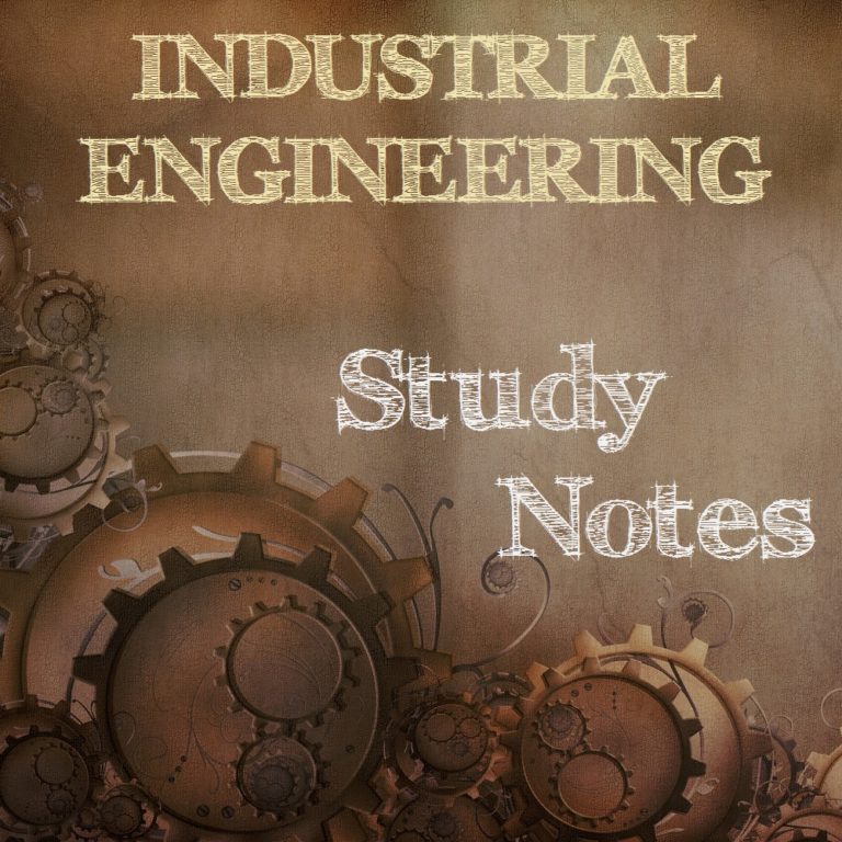 Industrial Engineering Study Notes (Hand Written) | Free Study Stuff PDF