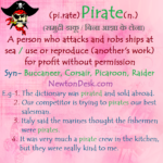 Pirate - Attacks And Robs Ships At Sea | Vocabulary FlashCards