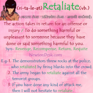 retaliate definition Archives - NewtonDesk