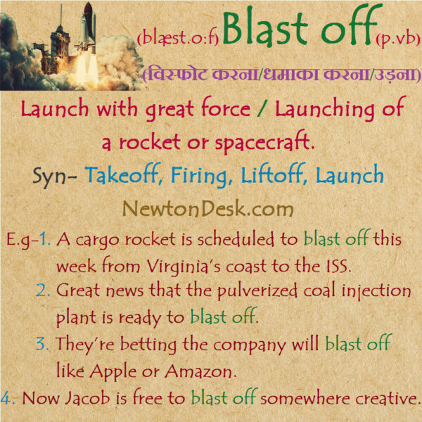 Blast Off Meaning Launch With Great Force NewtonDesk Blast Off Meaning Launch With Great Force NewtonDesk