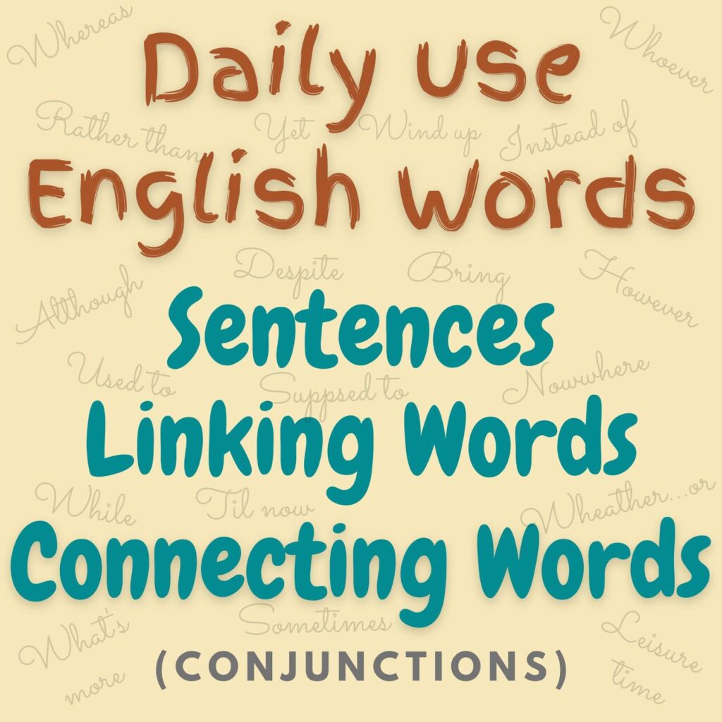 Daily Use English Words With Meaning Example In Hindi List