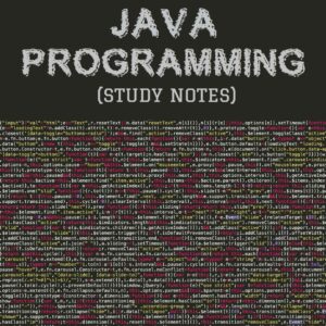 Java Programming Language (Handwritten) Study Notes PDF - CS