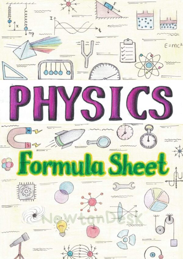A Level Physics Formula Sheet (Aesthetic) PDF JEE | NEET - Grade 11 & 12