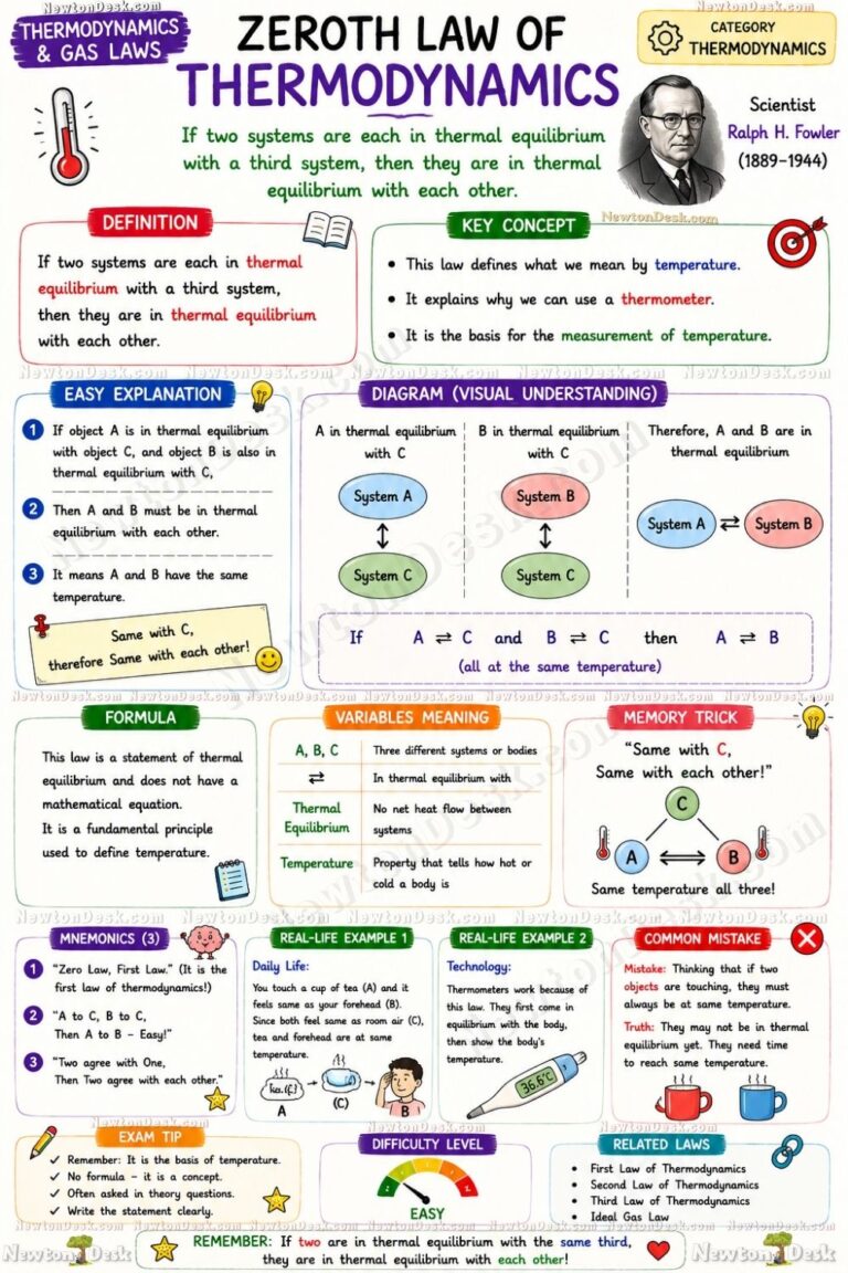Zeroth to Third Law of Thermodynamics Explained Simply